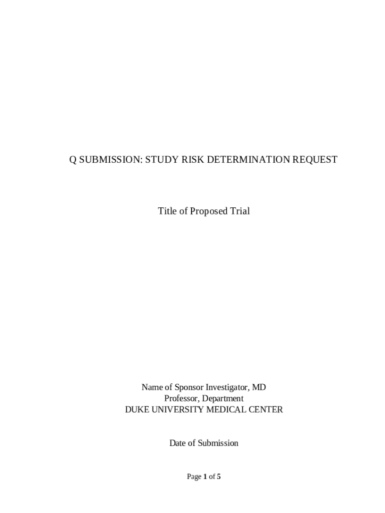 FDA 3514 - Duke University School of Medicine - medschool duke Doc ...