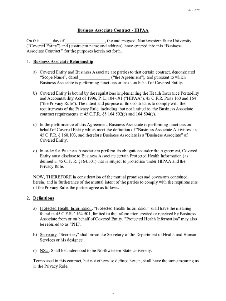 Fillable Online Covered Entities and Business AssociatesHHS.govCovered ...