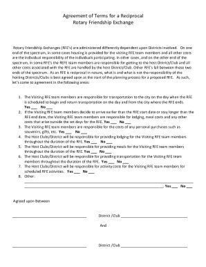 Fillable Online Template - Agreement of Terms for a Reciprocal.docx Fax Email Print - pdfFiller