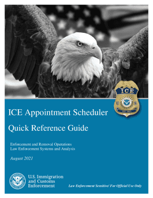 Fillable Online ICE Appointment Scheduler - Quick Reference Guide Fax ...