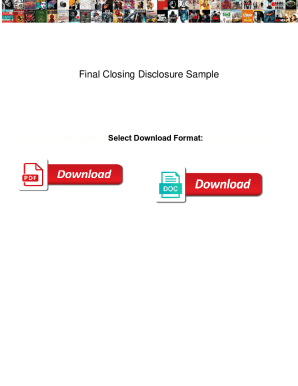 Fillable Online pcr cap Final Closing Disclosure Sample. Final Closing ...