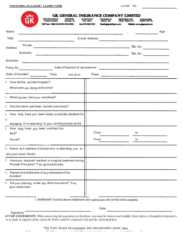 Fillable Online Personal-Accident-Claim-Form.docx Fax Email Print ...