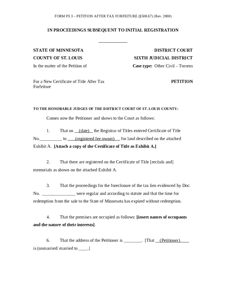 For an Order Determining Boundary Lines Doc Template ... Doc Template ...