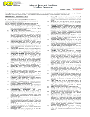 Fillable Online www.jncb.comUniversal-Merchant-AgreementUniversal Terms ...