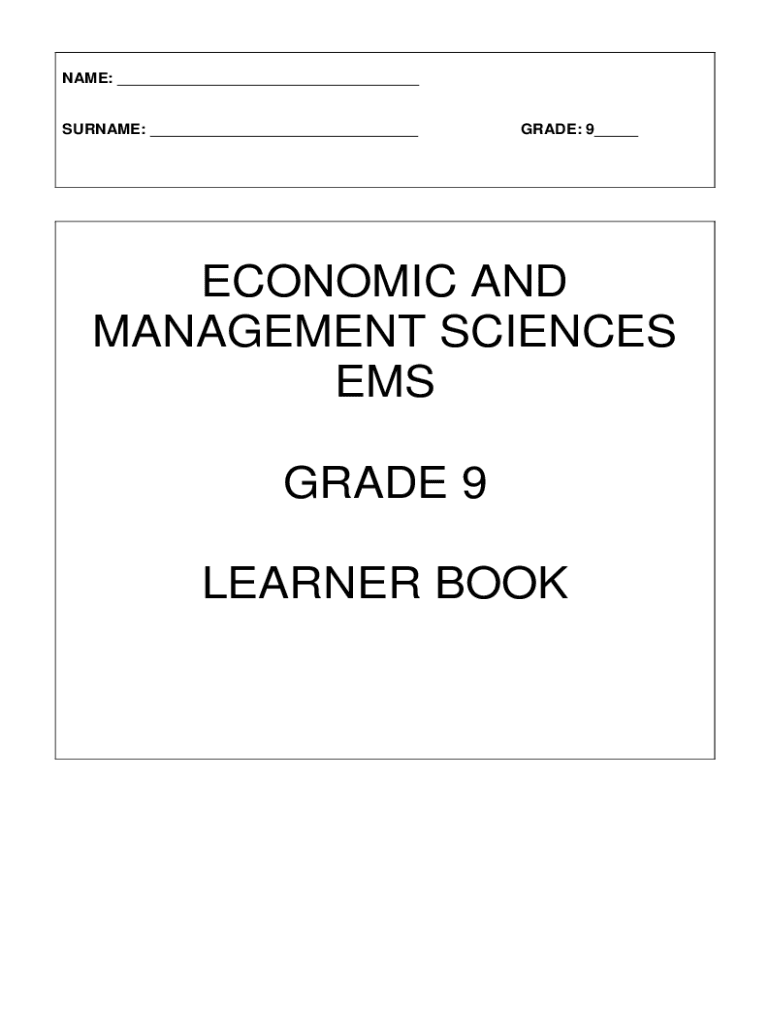 Grade 9 Ems Textbook Pdf - Fill Online, Printable, Fillable, Blank ...