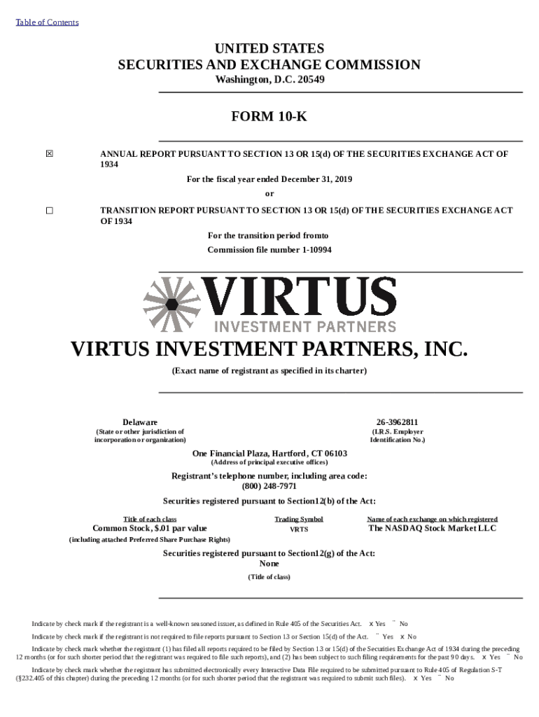 VIRTUS INVESTMENT PARTNERS, INC. (. EDGAR Online Pro Doc Template ...