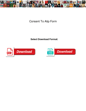 Fillable Online Consent To Atip Form. Consent To Atip Form milton Fax ...