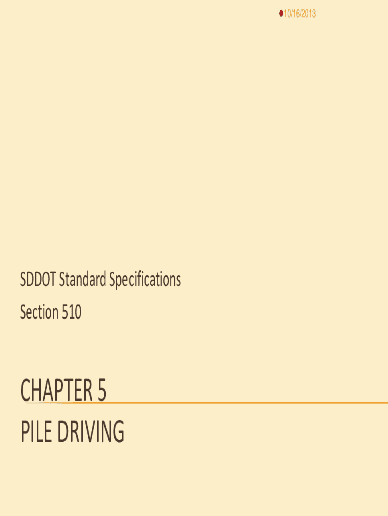 Fillable Online Chapter 5 Pile Driving Fax Email Print - pdfFiller