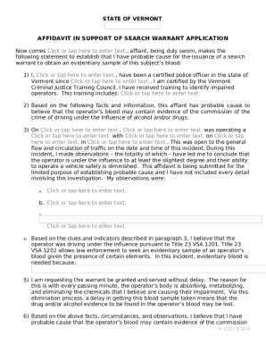 DOC affidavit in support of search warrant application Doc Template ...