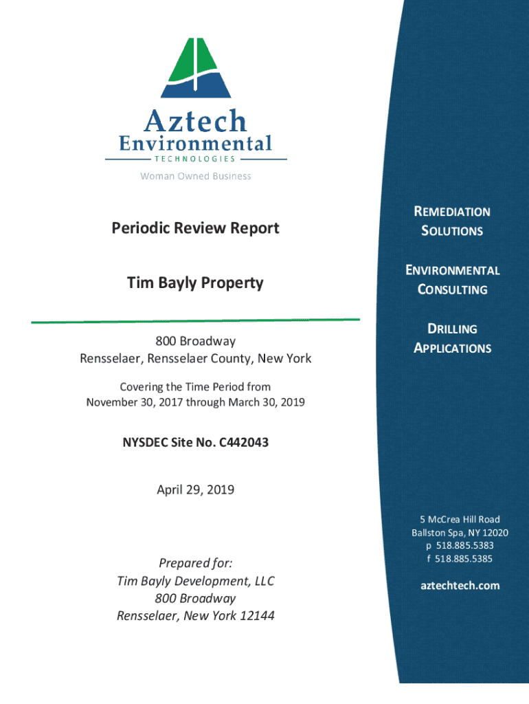 Fillable Online Site Management Template NYSDEC for Remedial Projects ...