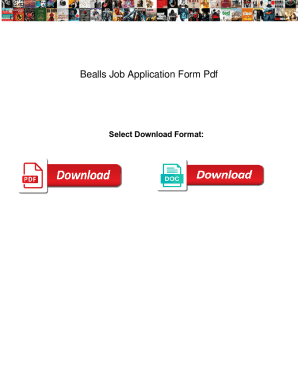 Fillable Online Bealls Job Application Form Pdf. Bealls Job Application ...