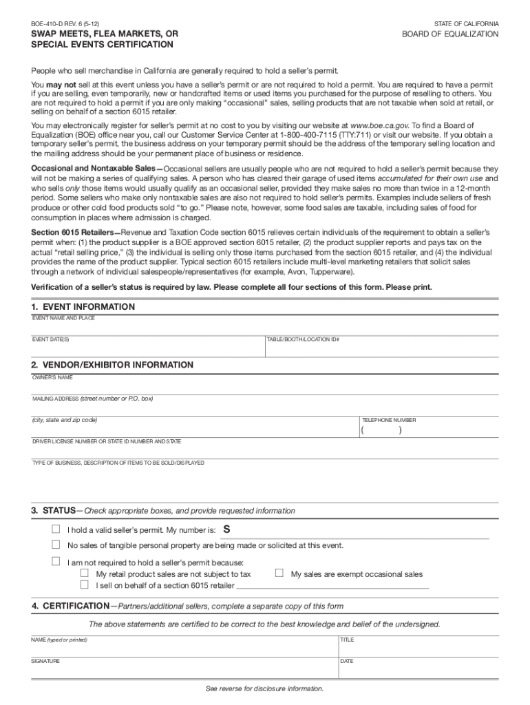 Fillable Online www.cdtfa.ca.govtaxes-and-feesfaqsellerObtaining a ...