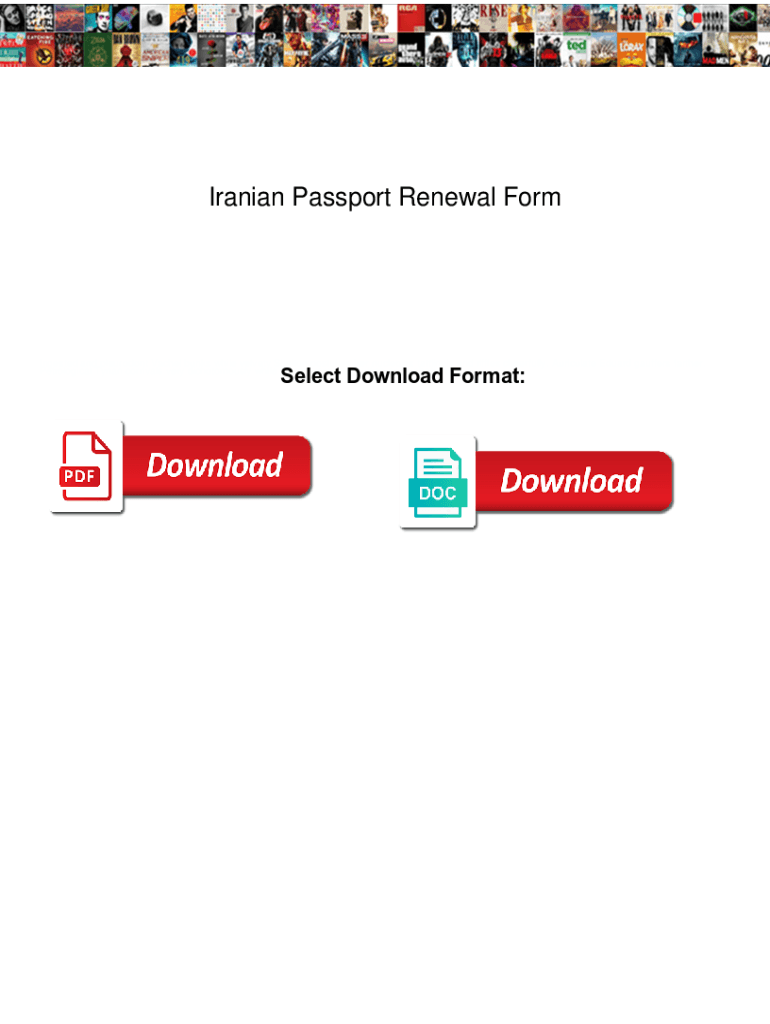 Iranian Passport Renewal - Fill Online, Printable, Fillable, Blank ...