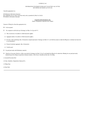 Fillable Online SCHEDULE 14C INFORMATION STATEMENT Information ...