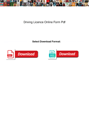 Fillable Online Driving Licence Online Form Pdf. Driving Licence Online ...