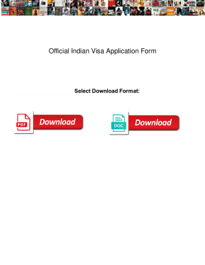 Fillable Online Official Indian Visa Application Form. Official Indian ...