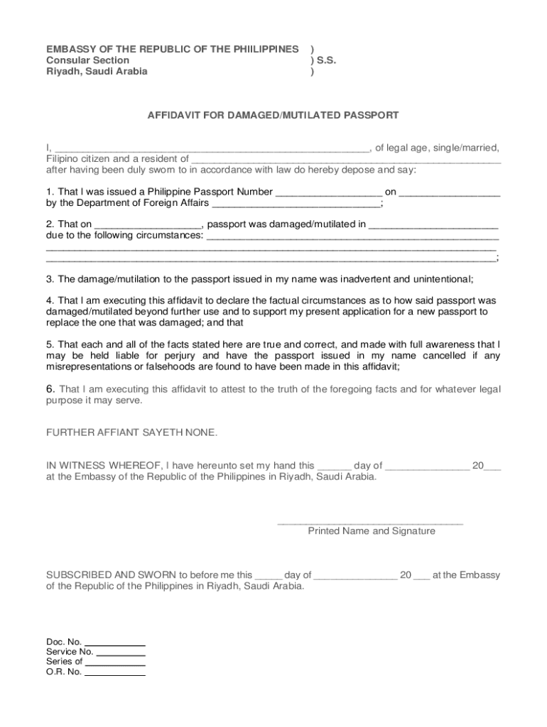 Fillable Online Affidavit-for-Damaged-or-Mutilated-Passport.pdf ...