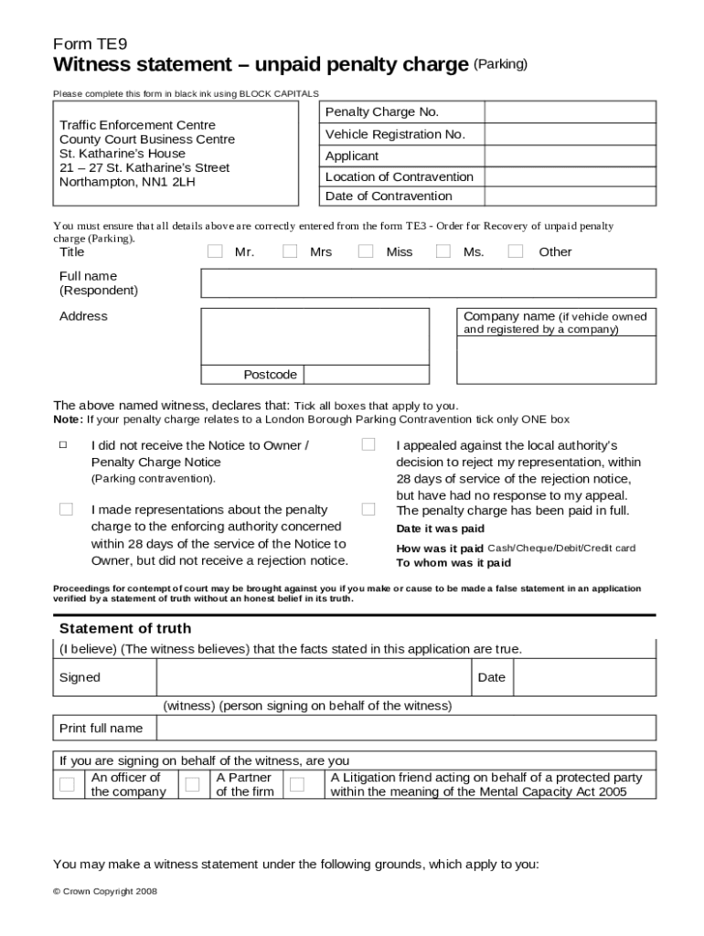 assets.publishing.service.gov.ukgovernment TE9 Witness statementunpaid ...
