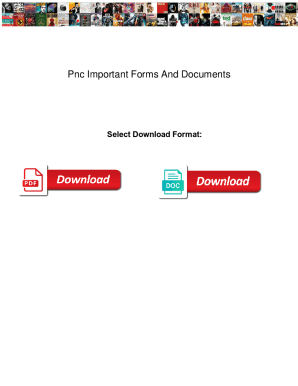 Fillable Online Pnc Important Forms And Documents. Pnc Important Forms ...