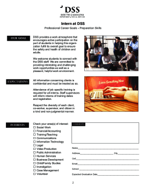 Fillable Online dss sc South Carolina Department of Social Services ...