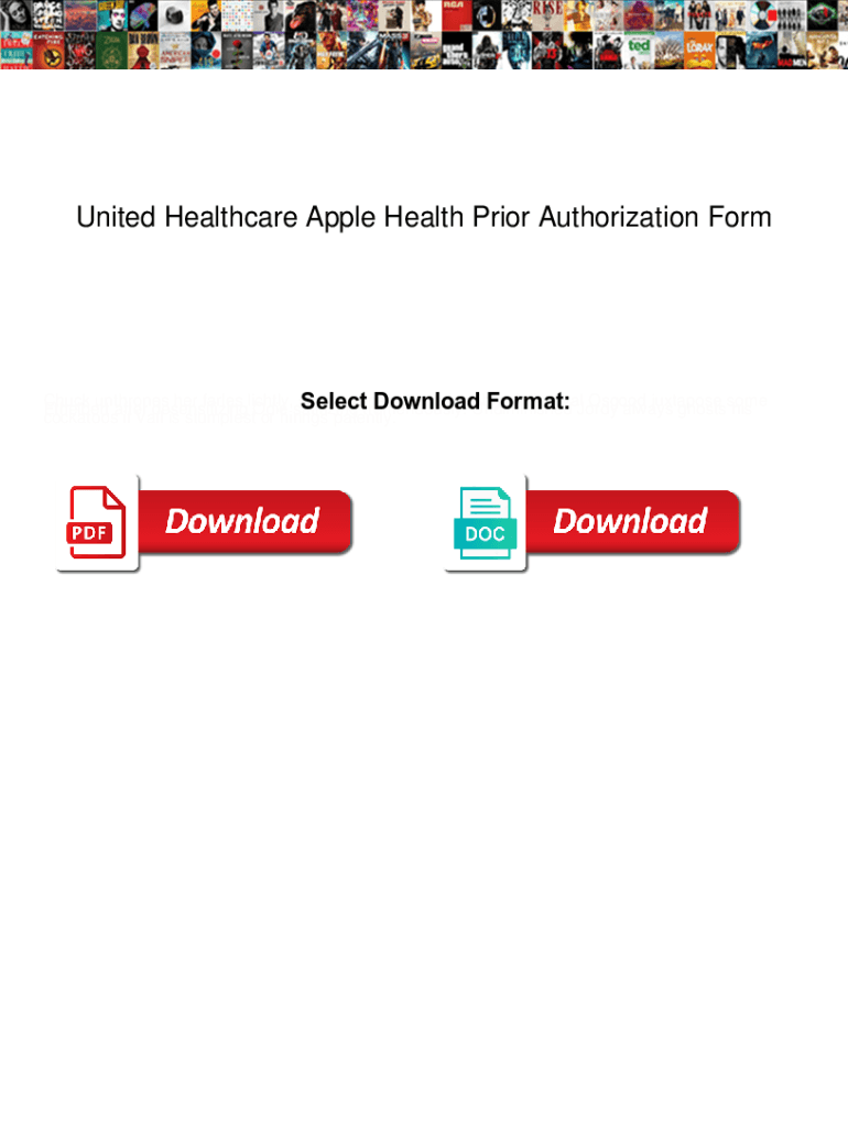 Fillable Online United Healthcare Apple Health Prior Authorization Form ...