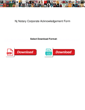 Fillable Online Nj Notary Corporate Acknowledgement Form. Nj Notary ...