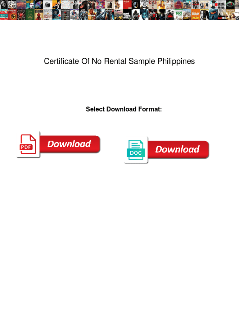 Certificate Of Non Rental - Fill Online, Printable, Fillable, Blank ...