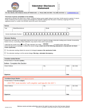 Fillable Online forms.in.govDownloadODOMETER DISCLOSURE STATEMENT ...