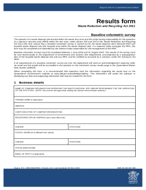 Baseline volumetric survey result . Baseline volumetric survey result ...