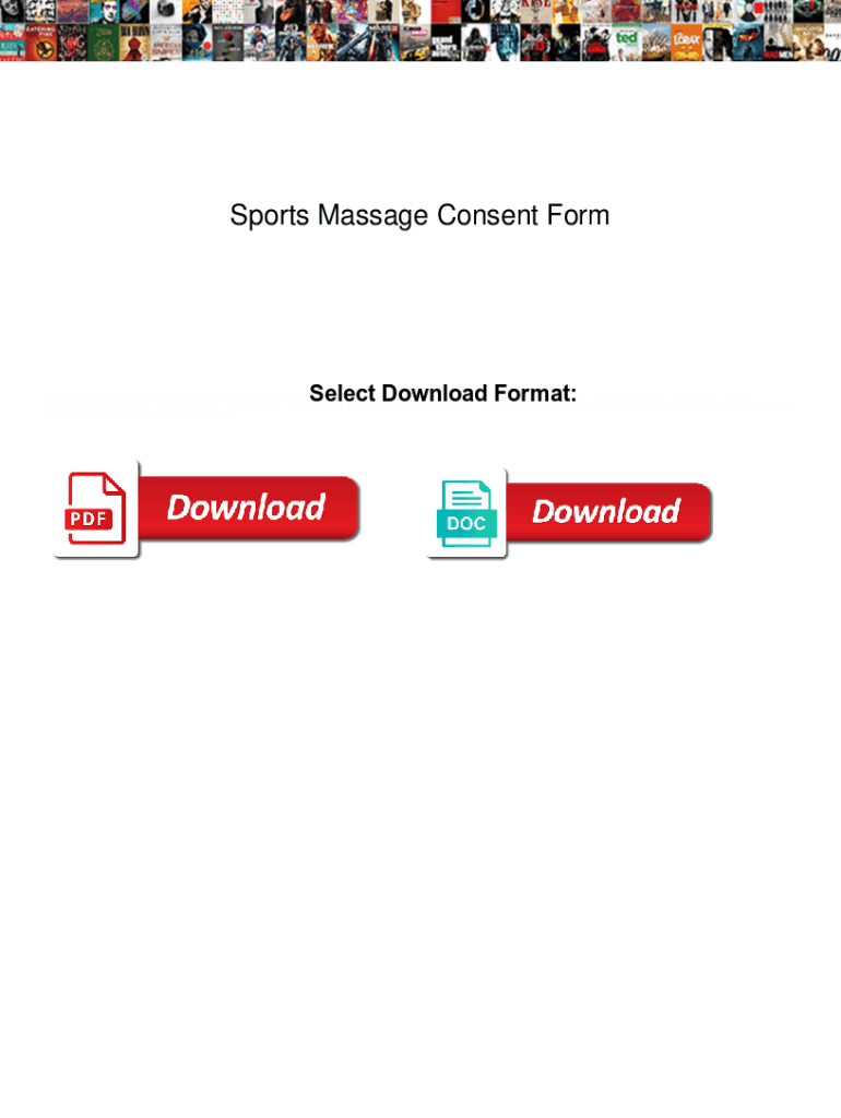 Fillable Online Sports Massage Consent Form. Sports Massage Consent Form avira Fax Email Print ...