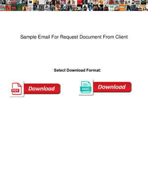 Fillable Online Sample Email For Request Document From Client. Sample ...