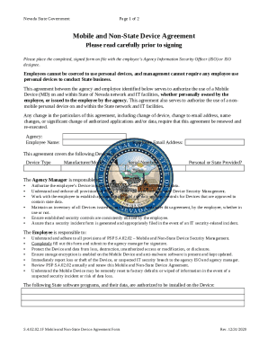 S.4.02.02.1F Mobile and Non-State Device Agreement Doc Template | pdfFiller