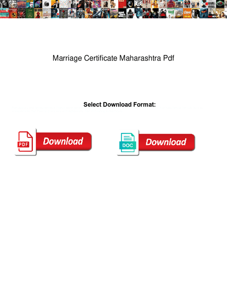 Fillable Online Marriage Certificate Maharashtra Pdf. Marriage ...