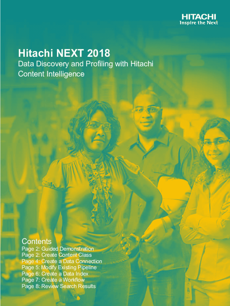 Fillable Online Data Discovery and Profiling with Hitachi Content ...
