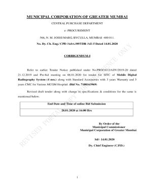 Fillable Online FOR M.C.G.M. Fax Email Print - pdfFiller