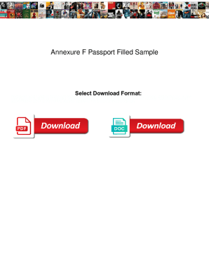 Fillable Online Annexure F Passport Filled Sample. Annexure F Passport ...