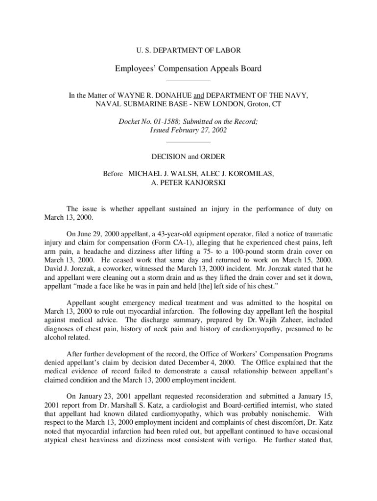 Fillable Online 01-1588: WAYNE R. DONAHUE and DEPARTMENT OF THE N ...