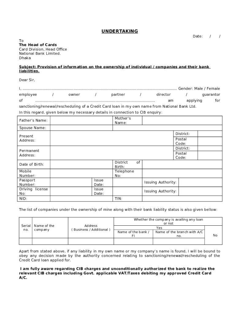 Undertaking to File Documents Sample ClausesLaw Insider Doc Template | pdfFiller