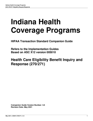 Fillable Online www.in.govmedicaidfilesIndiana Health Coverage Programs ...