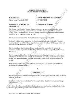 Fillable Online Oregon State Board of Nursing : Welcome Page : State of ...