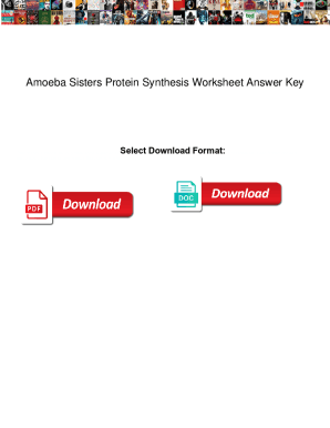 Fillable Online Amoeba Sisters Protein Synthesis Worksheet Answer Key ...