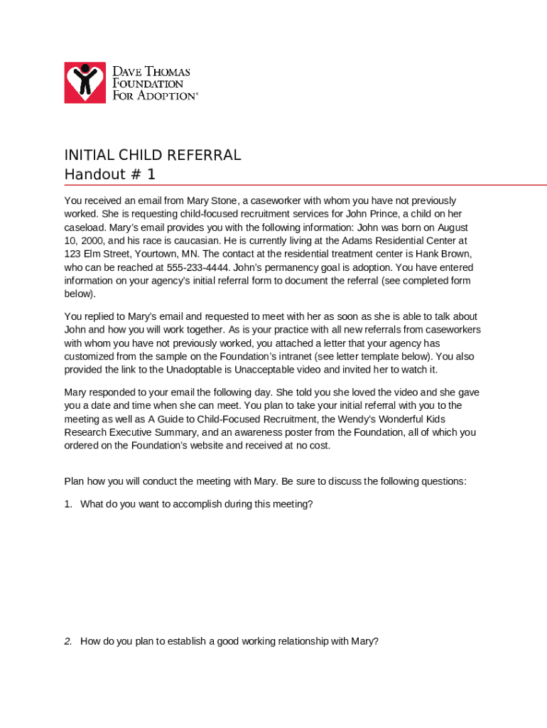 Special Education: The Referral and Evaluation Process ...Child Study ...