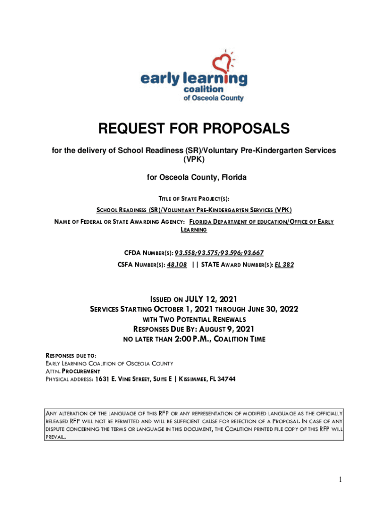 Fillable Online Public Notice: Invitation for Request for Proposal (RFP ...