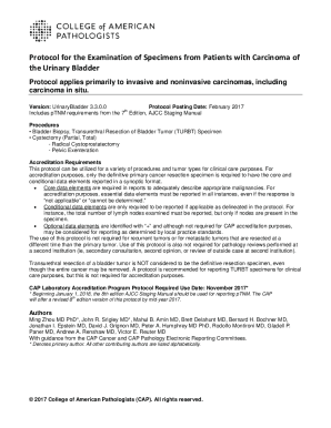 Fillable Online Protocols and Guidelines College of American ...