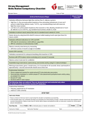 Fillable Online Megacode Testing Checklist: Scenario 9 Tachycardia PEA ...