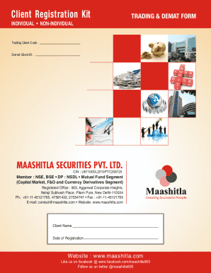 Fillable Online TRADING & DEMAT FORM Fax Email Print - pdfFiller