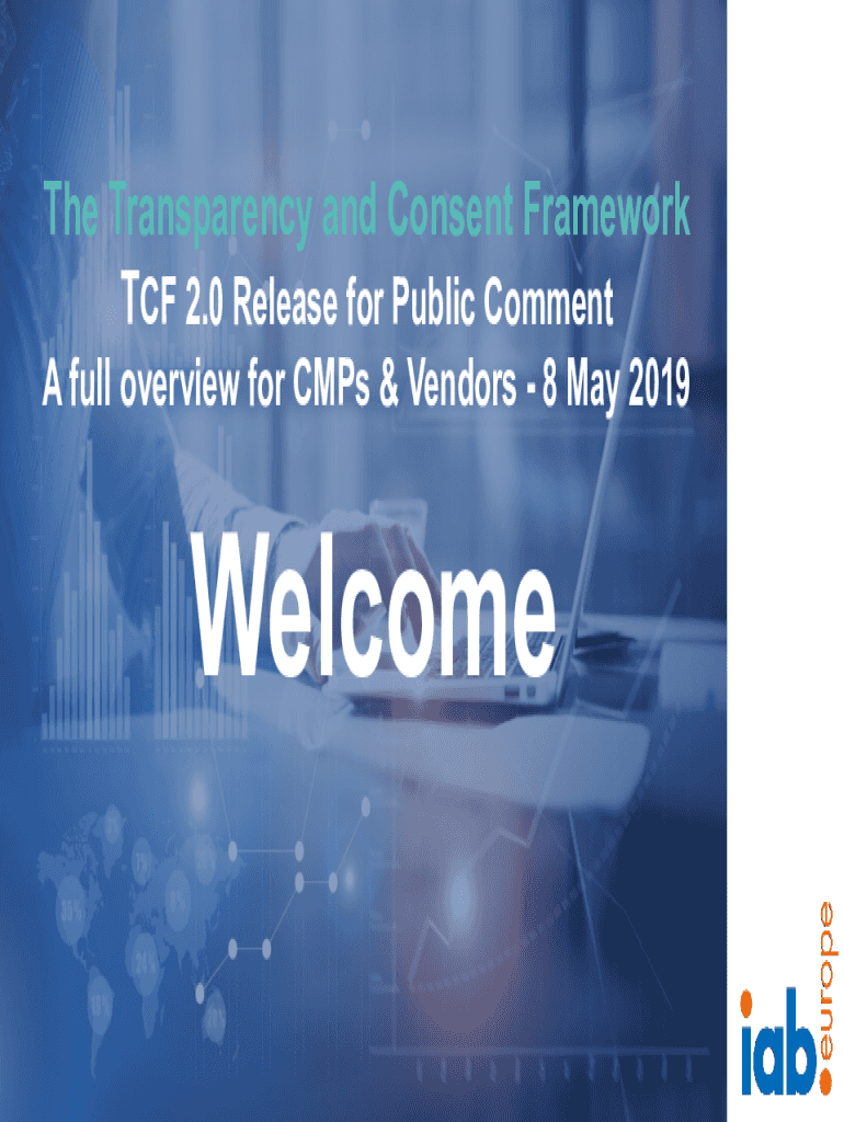 Fillable Online the transparency & consent framework (tcf) v2.0 full ...