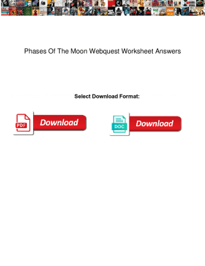 Fillable Online Phases Of The Moon Webquest Worksheet Answers. Phases ...