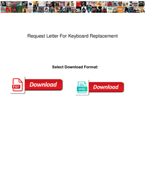 Fillable Online Request Letter For Keyboard Replacement. Request Letter ...