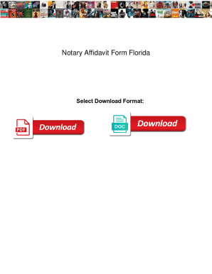 Fillable Online Notary Affidavit Form Florida. Notary Affidavit Form ...